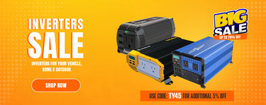 Inverters 12 & 24V DC, AC 110 Volt power converters storms hurricanes ...