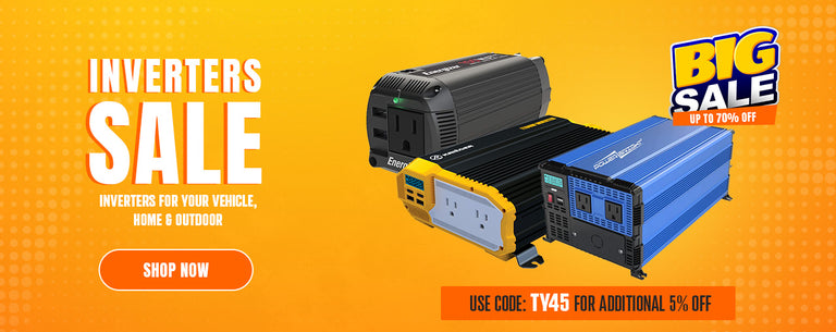 Inverters 12 & 24V DC, AC 110 Volt power converters storms hurricanes ...